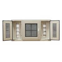 China Double Glazed Aluminium Casement Windows Tempered Glass 5mm 12A 5mm Customizable Design for sale