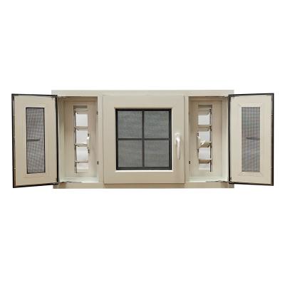 China Double Glazed Aluminium Casement Windows Tempered Glass 5mm 12A 5mm Customizable Design for sale