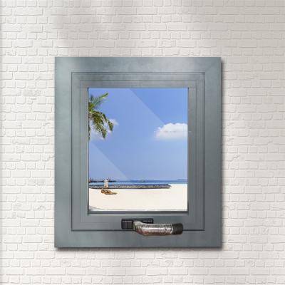 China Aluminum Awning Window Double Tempered Impact Glazing 5mm+12A+5mm Sound Insulation RW 30dB for sale
