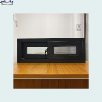 China Horizontal Opening Pattern Heat Insulation Aluminum Sliding Windows With Mosquito Net for sale