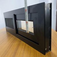 China Horizontal Opening Pattern Heat Insulation Aluminum Sliding Windows With Mosquito Net for sale