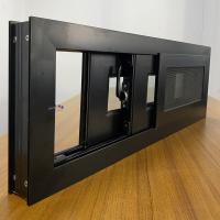 China Horizontal Opening Pattern Heat Insulation Aluminum Sliding Windows With Mosquito Net for sale