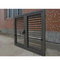 China Customized Heat Insulating Shutter Aluminum Casement Windows with Custom Louver Size for sale