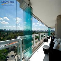 China Custom Glass Aluminum Balcony Folding Door Thermal Insulation 6063-T5 5mm+12A+5mm for sale