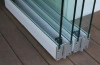 China Custom Glass Aluminum Balcony Folding Door Thermal Insulation 6063-T5 5mm+12A+5mm for sale