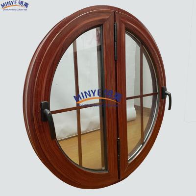 China Aluminum Alloy Glass Round Window One-Click Opening Custom Colors 6063-T5 Soundproof 30dB for sale