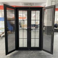 China Chinese Top Hardware Villa French Glass Doors Sound Insulation Toughened Glass 5mm+12A+5mm for sale