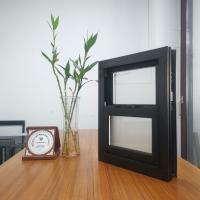 China Aluminum Single Hung Windows with Fiberglass Screen Netting Custom Size 6063-T5 for sale