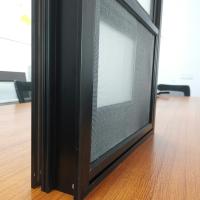 China Aluminum Single Hung Windows with Fiberglass Screen Netting Custom Size 6063-T5 for sale
