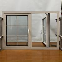 China Customizable Double Glazed Aluminium Casement Windows Soundproof and Energy Saving for sale