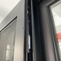 China Thermal Break Aluminum Casement Door Double Tempered Glass 5mm 12A 5mm High Strength Hardware for sale