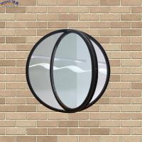 China Round Glass Window with Moon Shade and Fiberglass Screen 5mm+12A+5mm Double Glazing for sale