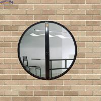 China Round Glass Window with Moon Shade and Fiberglass Screen 5mm+12A+5mm Double Glazing for sale