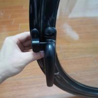 China Round Glass Window with Moon Shade and Fiberglass Screen 5mm+12A+5mm Double Glazing for sale