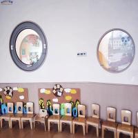 China Postmodern Design Aluminum Half Circle Moon Window with Grill in AS/NZS2208 Standard for sale