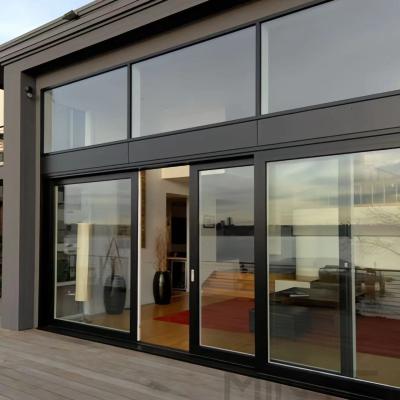 China Aluminum Alloy Glass Lift Sliding Patio Doors 5mm Double Glazed 6063-T5 Custom Sizes for sale