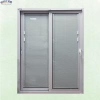 China Aluminum Sliding Door with Automatic Closure and Built-in Glass Blinds 5mm+12A+5mm for sale