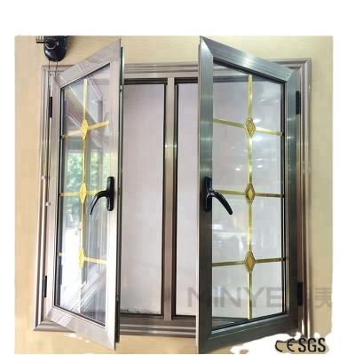 China Triple Glazed Casement House Windows Modern Design Aluminum French Window 5mm+12A+5mm for sale