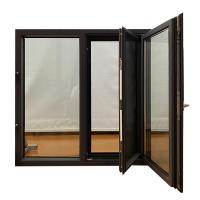 China Triple Glazed Casement House Windows Modern Design Aluminum French Window 5mm+12A+5mm for sale