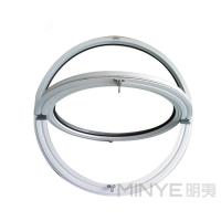 China CE Standard Aluminum Profile Moon Window Shade Circular Glass Windows 5mm+12A+5mm Double Glazing for sale