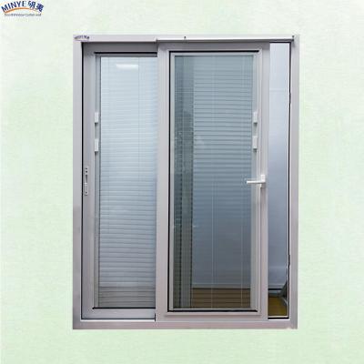 China Villa Sliding Door with Built-In Glass Blinds Waterproof Aluminum Alloy 1200mm for sale
