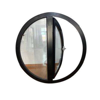 China Swing Aluminum Center Round Window Pivot Shape Hung Window Casement Windows with Frame for sale