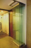 China Chinese Top Hardware Folding Screen Glass Curtain Stack Panoramic Accordion Bifold Door for sale