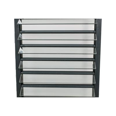 China Ventilation Aluminum Glass Louvers Windows with Handle Lock Heat Insulating Advantage for sale