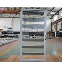 China Ventilation Aluminum Glass Louvers Windows with Handle Lock Heat Insulating Advantage for sale