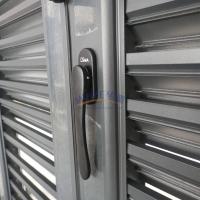 China Energy VERTICAL Aluminum Bifold Patio Folding Glass Doors Outswing Function Windproof for sale