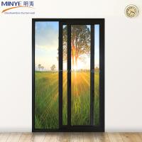 China Aluminum Clad Wood 3 Panel Patio Doors Low-E Tempered Glass Sliding Door 5mm+12A+5mm for sale