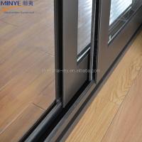 China Aluminum Clad Wood 3 Panel Patio Doors Low-E Tempered Glass Sliding Door 5mm+12A+5mm for sale