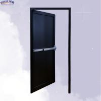 China Black Aluminum Single Pivot Door 2.0mm Thickness 800x2100mm Customizable for sale