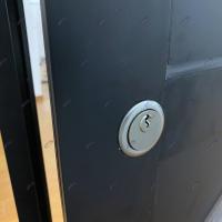 China Black Aluminum Single Pivot Door 2.0mm Thickness 800x2100mm Customizable for sale