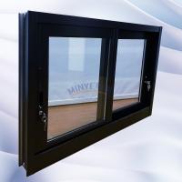 China Customized Balcony Windproof Ordinary Double Panel Sliding Aluminum Glass Window for sale
