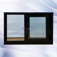 China Customized Balcony Windproof Ordinary Double Panel Sliding Aluminum Glass Window for sale