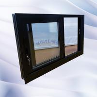 China Customized Balcony Windproof Ordinary Double Panel Sliding Aluminum Glass Window for sale