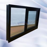 China Customized Balcony Windproof Ordinary Double Panel Sliding Aluminum Glass Window for sale