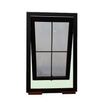 China Swing Open Aluminum Awning Window Double Tempered Glass 5mm12A5mm Built-in Lattice Custom Size for sale