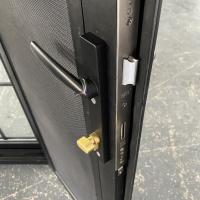 China Customized Double Open Door for French Casement Doors 5mm Tempered Glass 6063-T5 Aluminum for sale