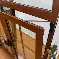 China Vertical Aluminum French Casement Window 6063-T5 Thermal Break Double Glazing 30dB for sale