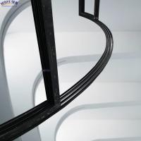 China Hotel Sliding Door Curved Multi Track Aluminum Frame Double Tempered Glass 5mm+12A+5mm for sale
