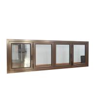 China Aluminum Folding Window with Double Tempered Glass and Optimal Thermal Performance for sale