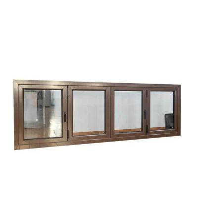 China Aluminum Folding Window with Double Tempered Glass and Optimal Thermal Performance for sale