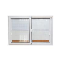 China Waterproof Aluminum Sliding Window Double Tempered Glass 5mm12A5mm Inner Dividing Strip Custom Size for sale