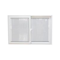 China Waterproof Aluminum Sliding Window Double Tempered Glass 5mm12A5mm Inner Dividing Strip Custom Size for sale