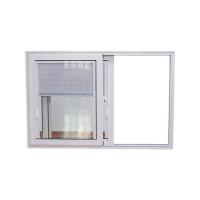 China Waterproof Aluminum Sliding Window Double Tempered Glass 5mm12A5mm Inner Dividing Strip Custom Size for sale