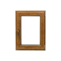 China Thermal Break Aluminum Tilt and Turn Window Wood Grain Design Double Tempered Glass 5mm 12A for sale