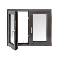 China Waterproof Aluminum Casement Window EPDM Sealing Double Tempered Glass 5mm 12A 5mm for sale