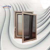China Thermal Break Aluminum Casement Window 5mm Double Glazing Detachable Screen Custom Color for sale